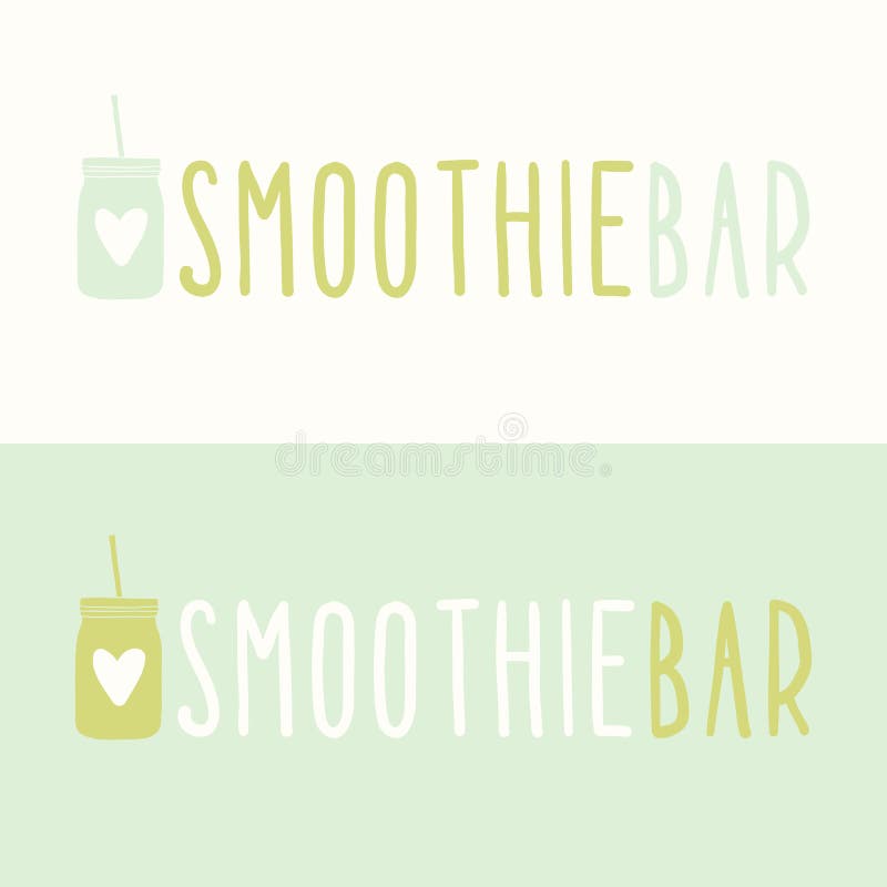 Smoothie bar logotypes stock vector. Illustration of health - 56441736