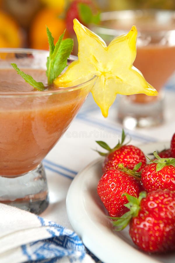 Smoothie closeup stock image. Image of refreshing, decorations - 24804239