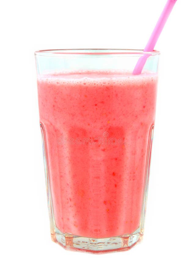 Smoothie da morango foto de stock. Imagem de bebida, vitaminas - 2836554