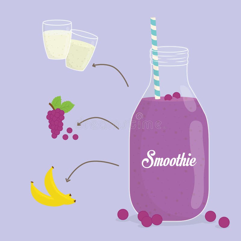 Smoothie design. stock vector. Illustration of banner - 58724591