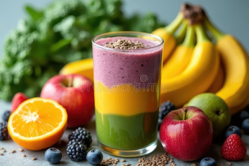 Smoothie Ingredient List stock illustration. Illustration of water ...