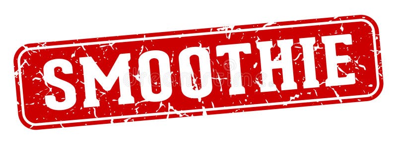 Smoothie Rectangular Sign. Smoothie Stamp Stock Vector - Illustration ...