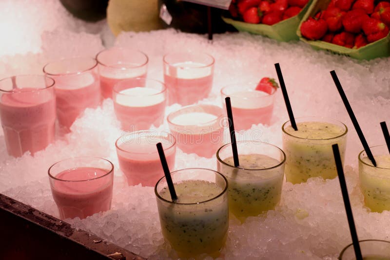 Smoothies on ice stock photo. Image of smoothies, glass - 132501324