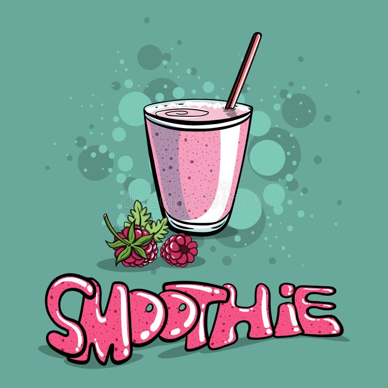 Raspberry Smoothie Stock Illustrations – 14,164 Raspberry Smoothie ...