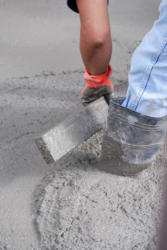 Smoothing it out stock photo. Image of rubber, cement - 1922054