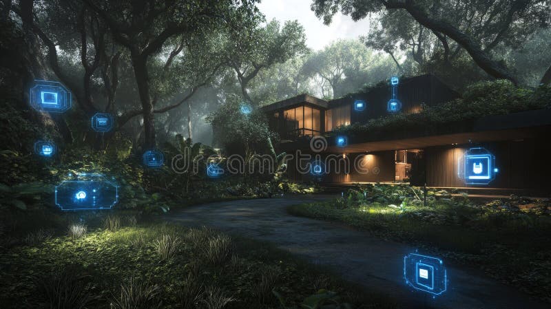 Smoothly Integrated Cutting-Edge Technology: Smart Home Exterior after ...