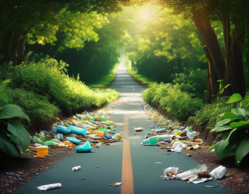 A Smoothly Paved Road Diverging into a Path of Fresh, Lush Greenery and ...