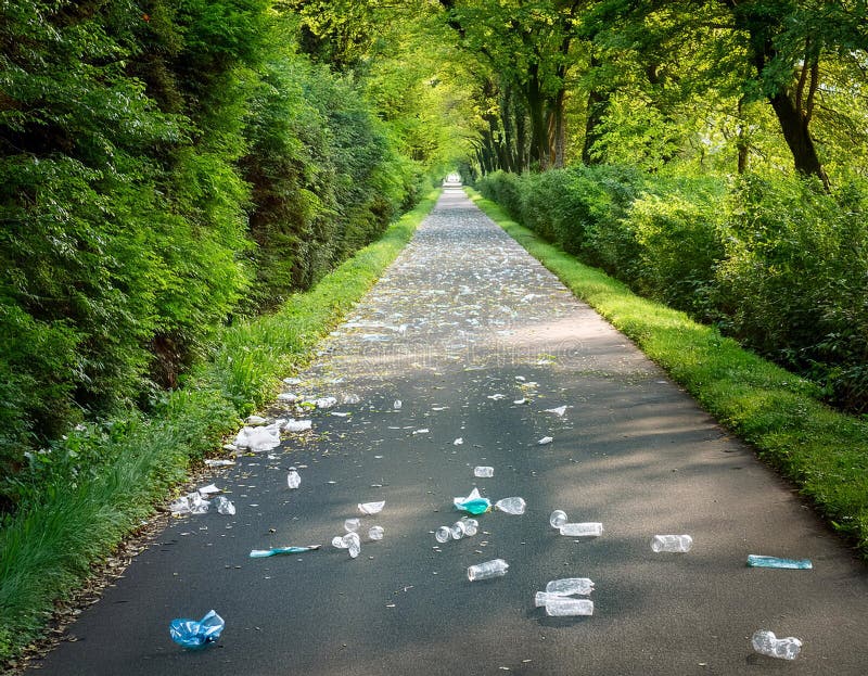 A Smoothly Paved Road Diverging into a Path of Fresh, Lush Greenery and ...