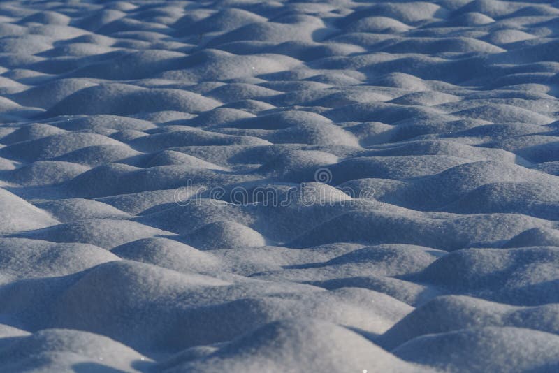 Smoothly Undulating, White Surface of Frozen Snow Stock Image - Image ...