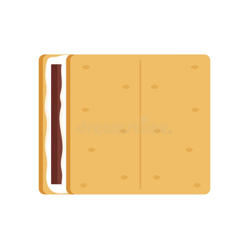 Chocolate Bar and Graham Crackers. S More Graham Cracker. Stock Vector ...