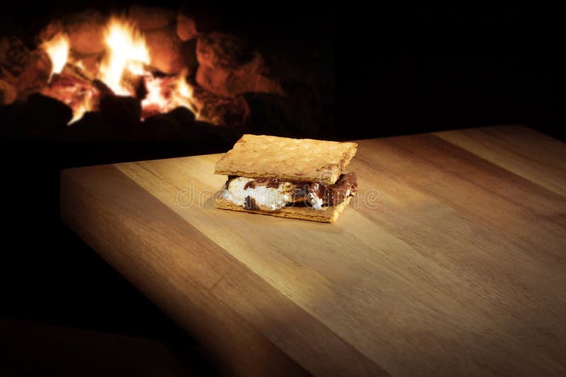 Smore Fresh Off the Campfire Stock Photo - Image of melted, tasty ...