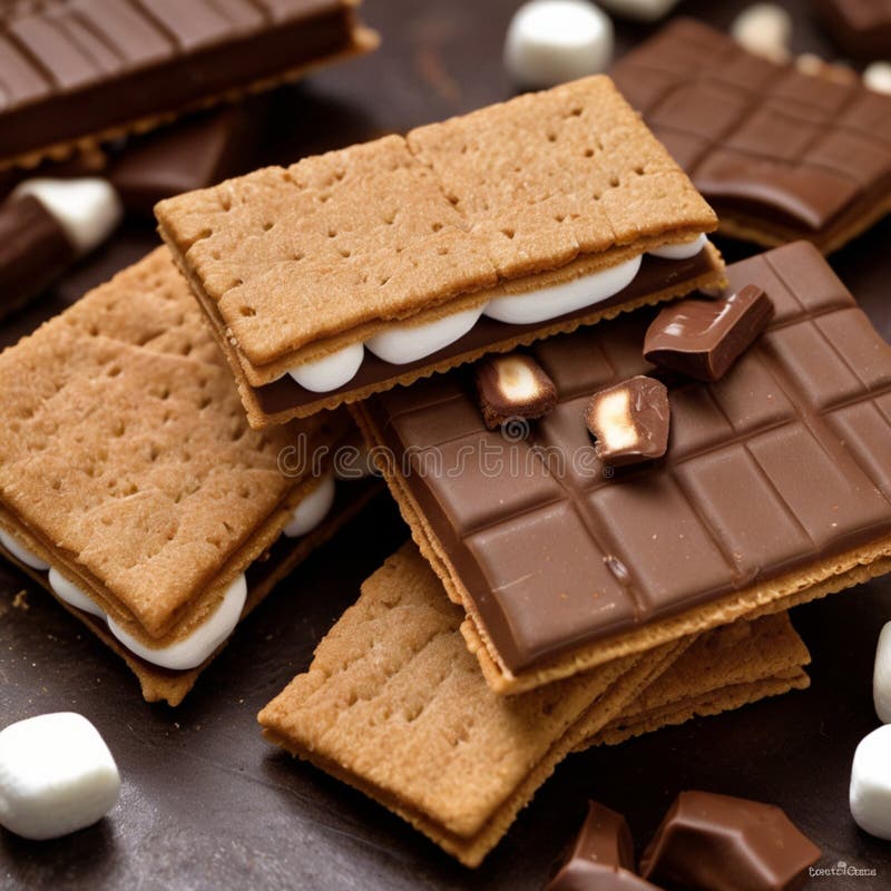 National S’mores Day. Smore (Graham Cracker, Chocolate, Roasted ...