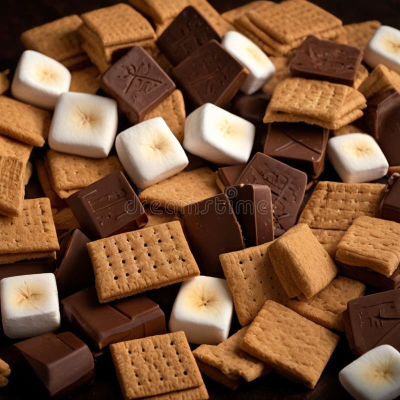 National S’mores Day. Smore (Graham Cracker, Chocolate, Roasted ...