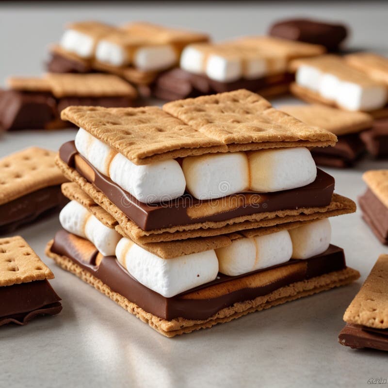 National S’mores Day. Smore (Graham Cracker, Chocolate, Roasted ...