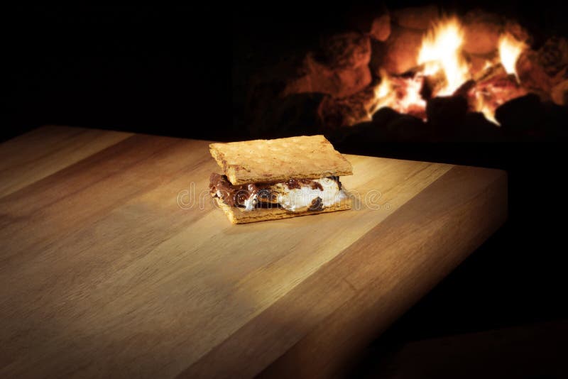 Smore Just Off the Campfire Stock Image - Image of fire, chocolate ...