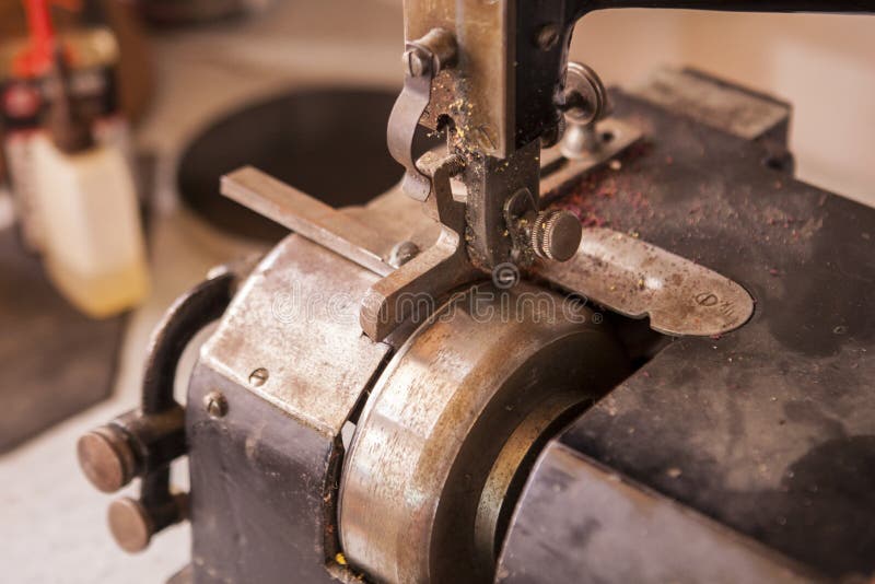 Smothing the leather stock image. Image of retro, close - 59327901