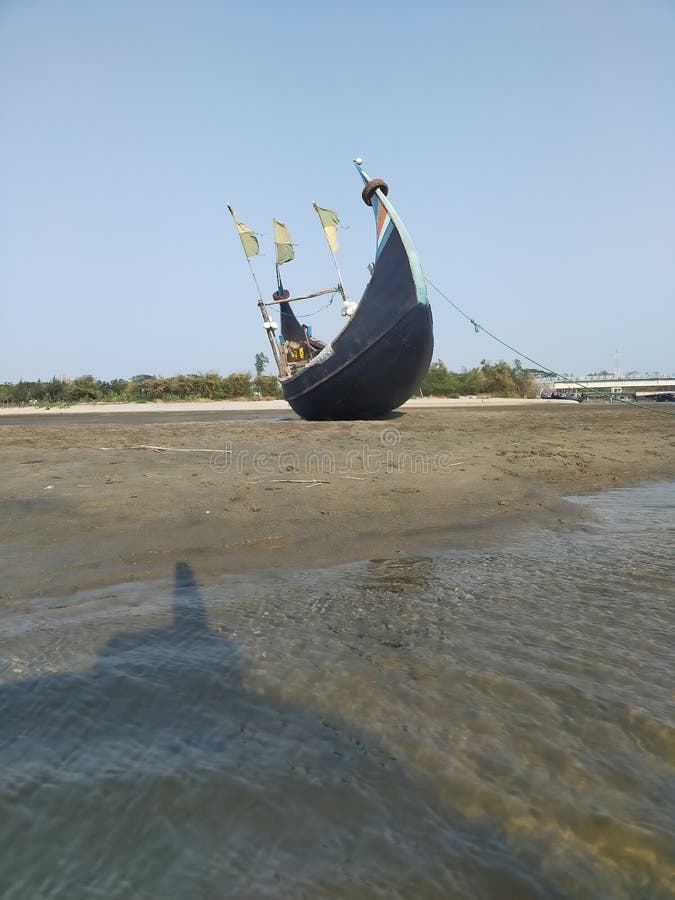 Smpan Boat Cox Bazar Imani Beach Stock Photo - Image of wind, water ...