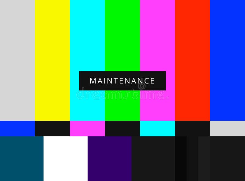 SMPTE Color Bars Vector Illustration. Analog and NTSC Standard T Stock ...