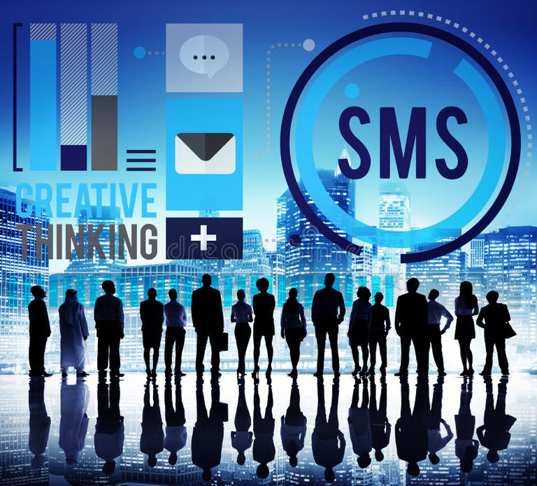 Sms Digital Messaging Communication Technology Concept Stock ...