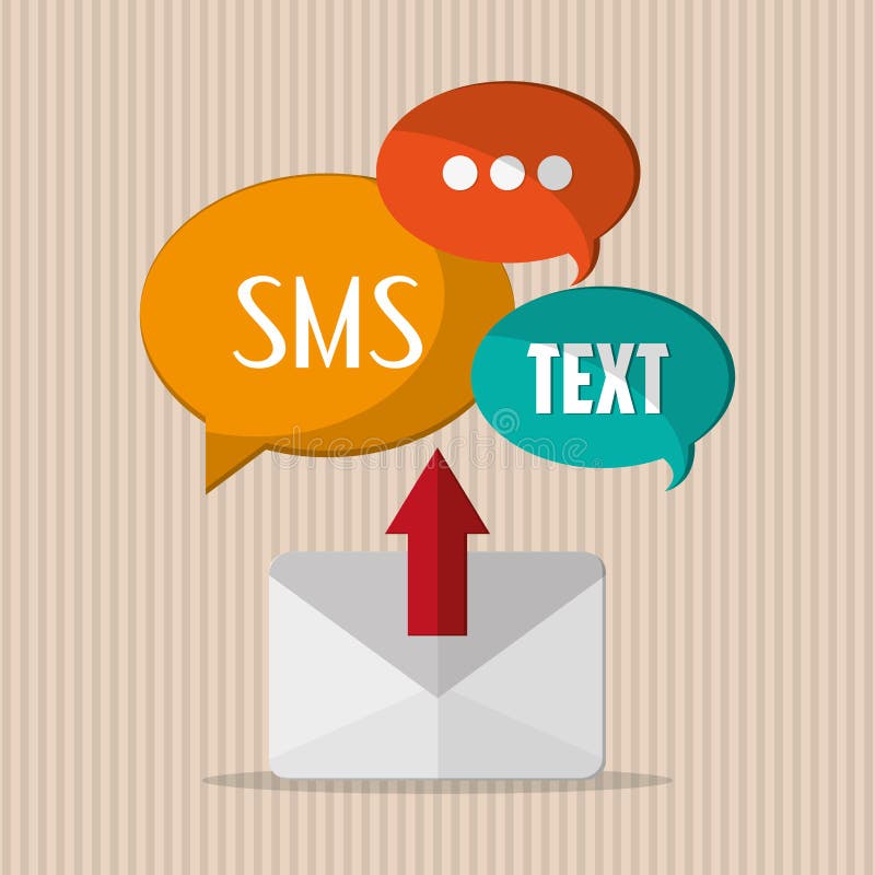 SMS Icon Design, Vector Illustration Stock Vector - Illustration of ...