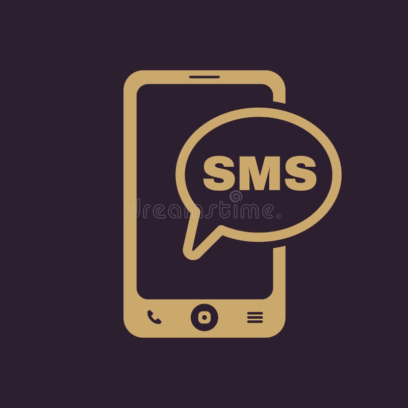 The Sms Icon. Smartphone and Telephone, Communication, Message Symbol ...