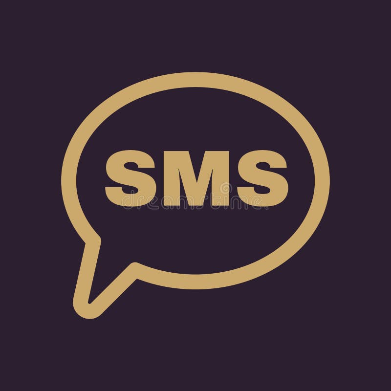 The Sms Icon. Text Message Symbol Stock Vector - Illustration of ...