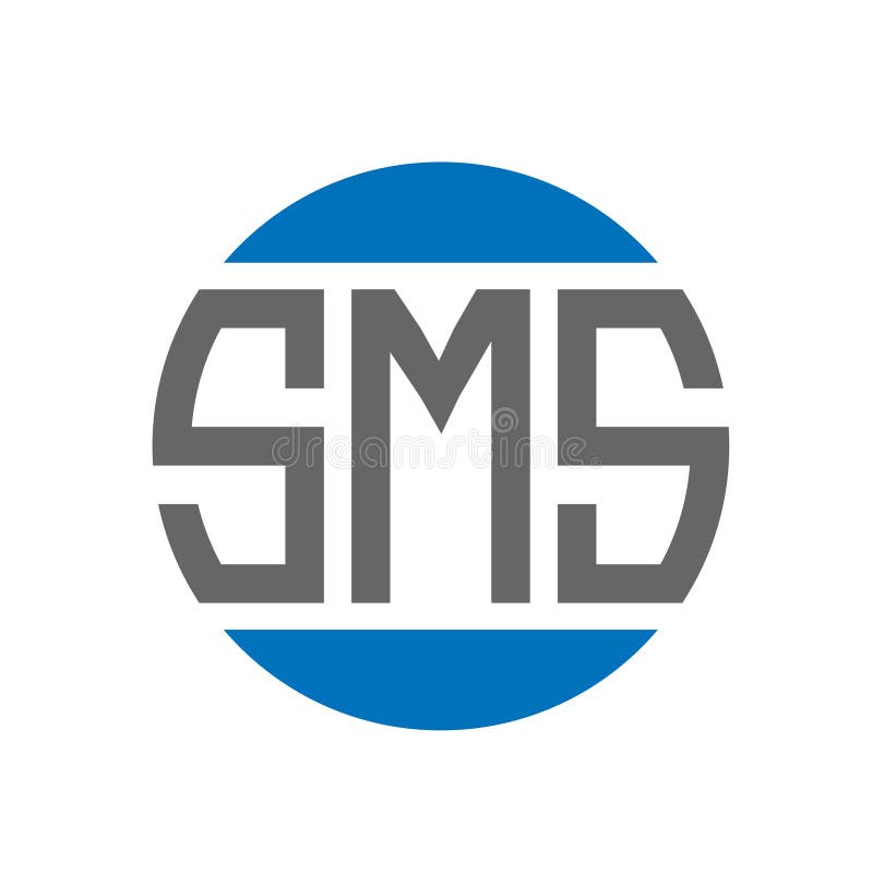 SMS Letter Logo Design on White Background. SMS Creative Initials ...