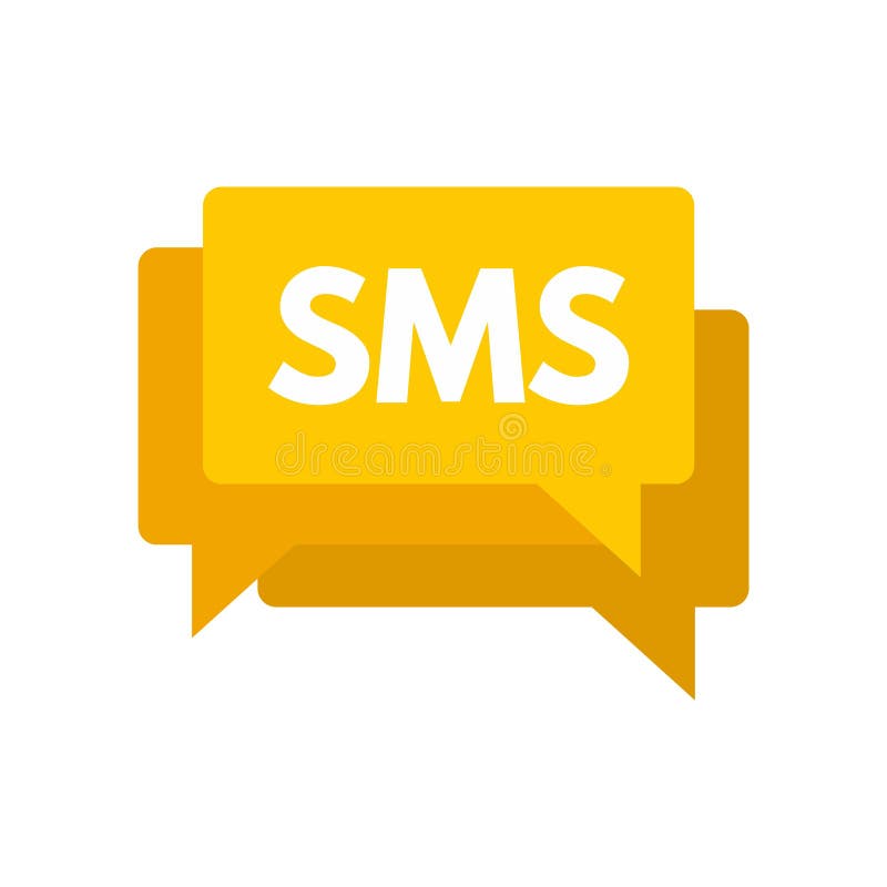 Sms Marketing Icon, Flat Style Stock Vector - Illustration of phone ...