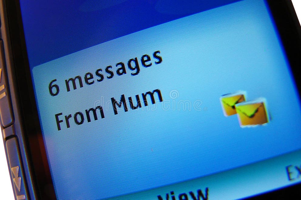 Sms from mum stock photo. Image of cellular, contact, mobile - 7966862
