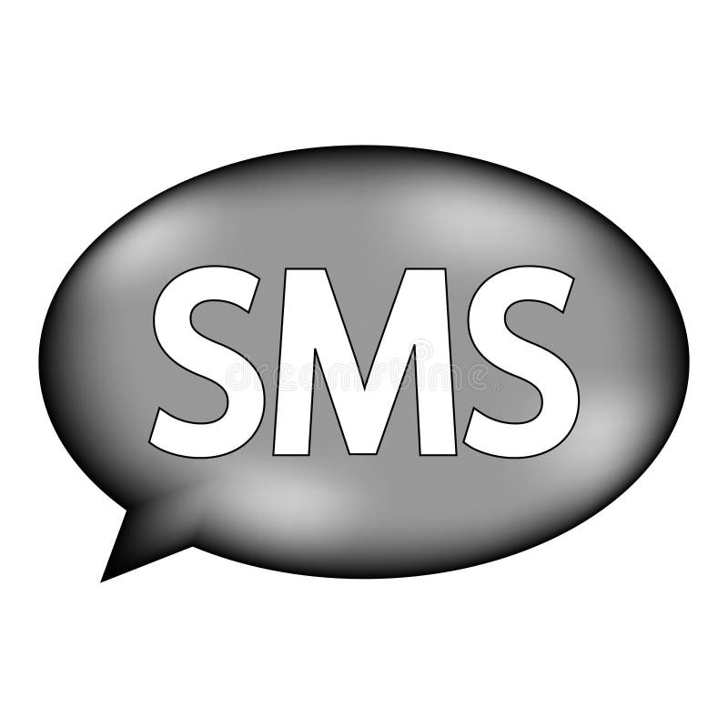 Sms sign icon. stock illustration. Illustration of element - 97640314