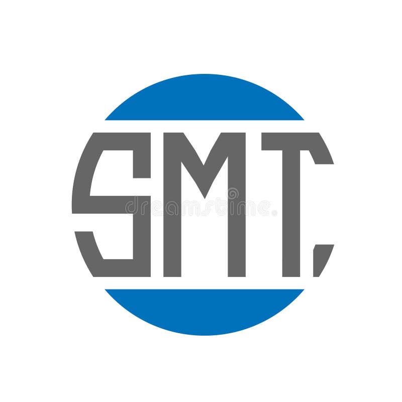 SMT Letter Logo Design on White Background. SMT Creative Initials ...