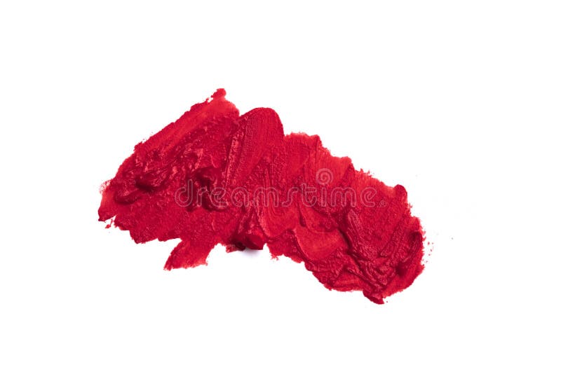 Smudged Red Lipstick Isolated on White Background Stock Photo - Image ... Smudged Red Lipstick Isolated on White Background Stock Photo - Image ...