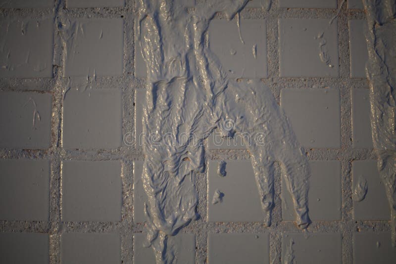 Smudges of Paint on the Wall. Stock Image - Image of background ...