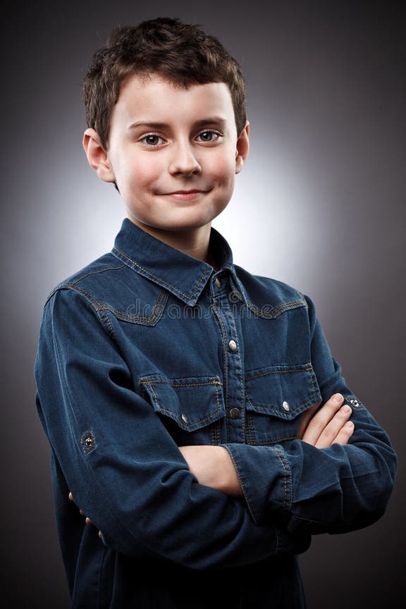 Smug kid stock photo. Image of casual, foppish, alone - 23369244