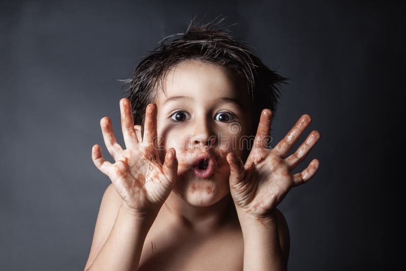 370 Chocolate Stained Face Stock Photos - Free & Royalty-Free Stock ...
