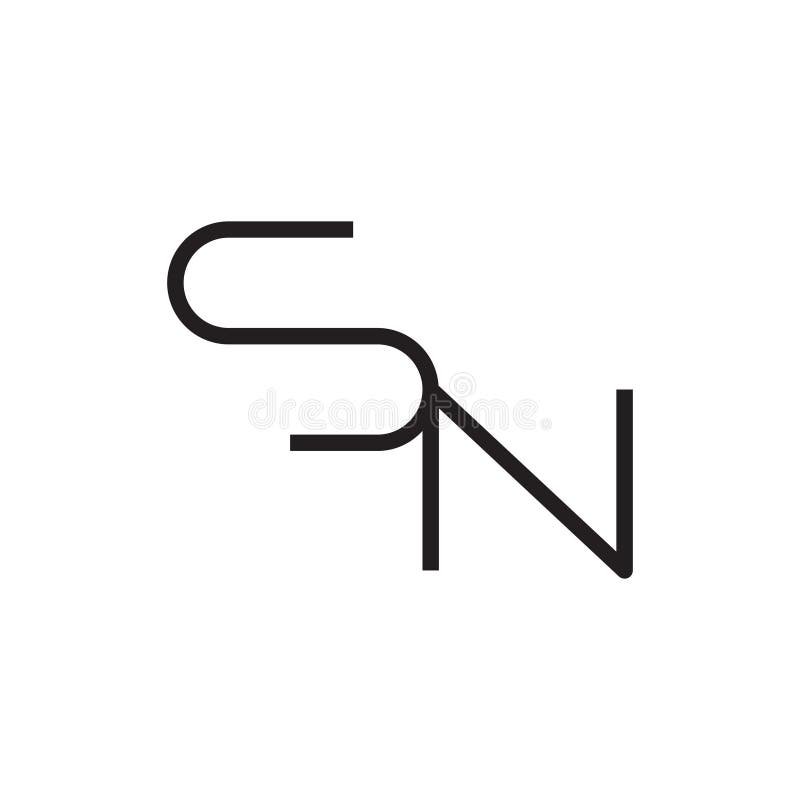 Sn Initial Letter Vector Logo Icon Stock Vector - Illustration of ...