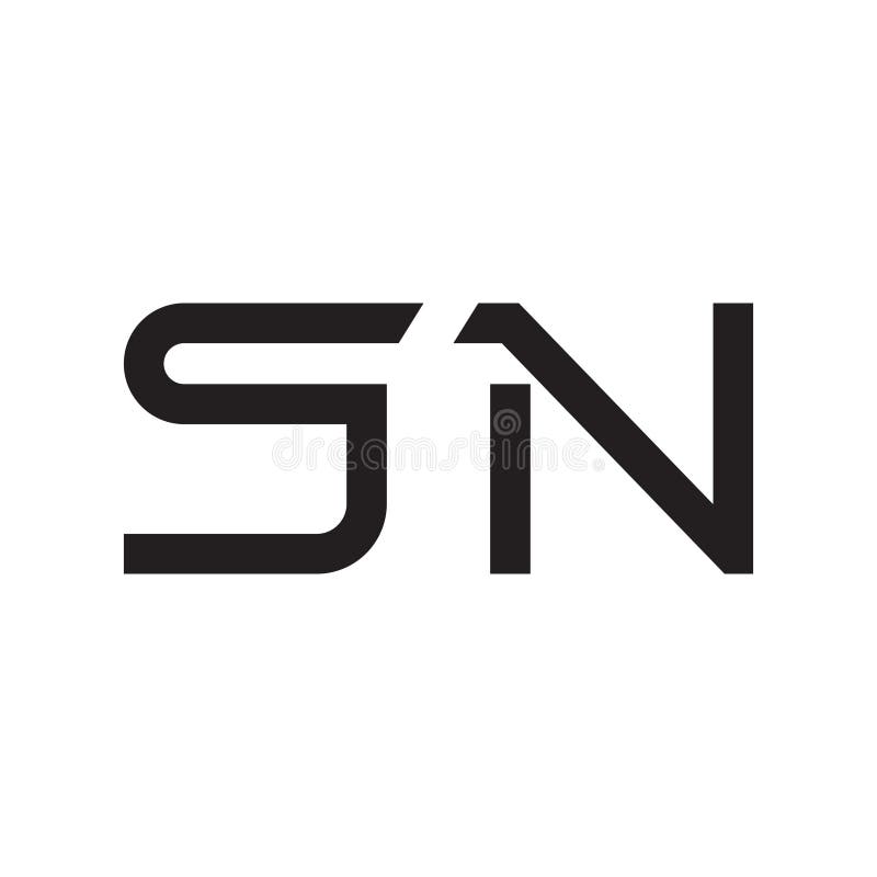 Sn Initial Letter Vector Logo Icon Stock Vector - Illustration of ...