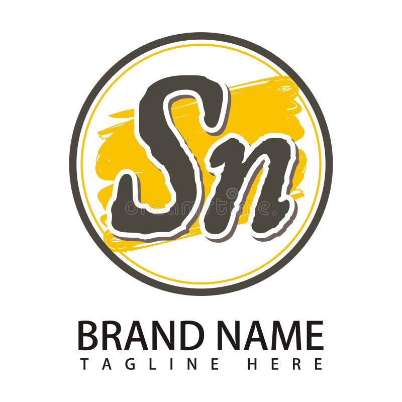Sn letter logo icon vector stock vector. Illustration of trendy - 222153227