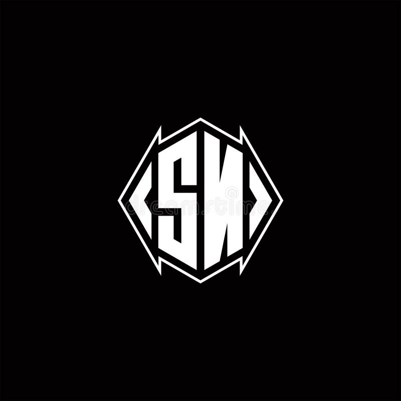 SN Logo Monogram with Shield Shape Designs Template Stock Vector ... SN Logo Monogram with Shield Shape Designs Template Stock Vector ...