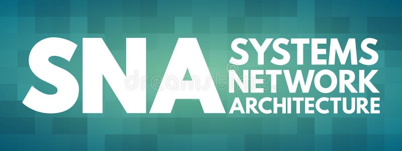 SNA - Systems Network Architecture Acronym Stock Illustration ...