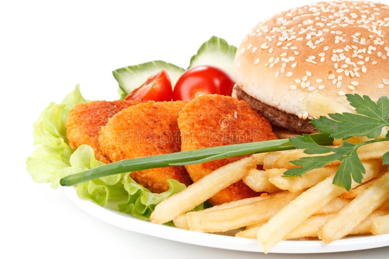 Snabbmat arkivfoto. Bild av stekt, bulle, fetknopp, lök - 7936734