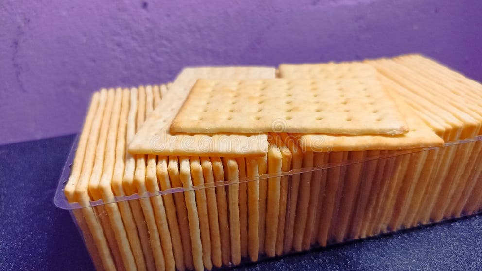 Snack Biscuits Arranged in the Packaging Stock Image - Image of ...