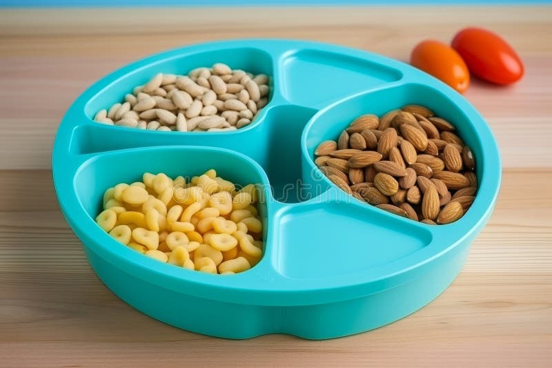 Snack Box with Nuts, Cookies Stock Illustration - Illustration of ...