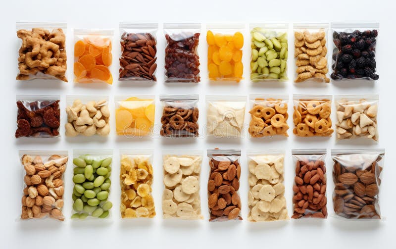 Snack Box on White Background Stock Illustration - Illustration of ...