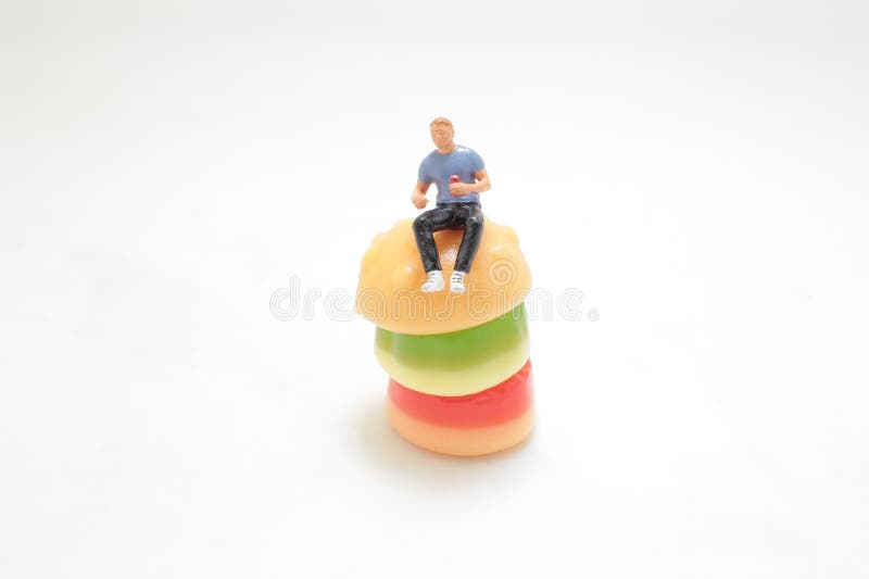 A Snack Composition, Relaxing on a Layered Snack Stock Photo - Image of ...
