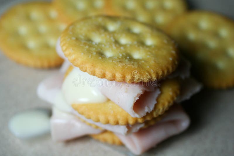 Snack Crackers stock image. Image of turkey, sandwich - 22711967