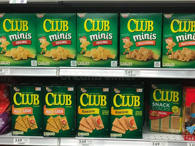 Snack Crackers for Sale at a Grocery Store Editorial Photo - Image of ...