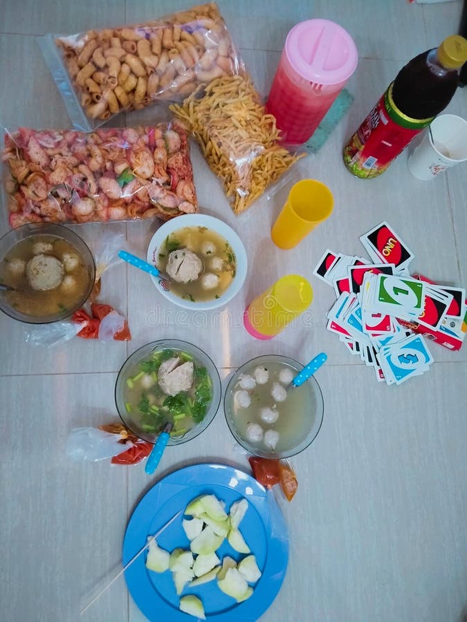 Snack after Fasting in Indonesia and Play with Friend Editorial ...