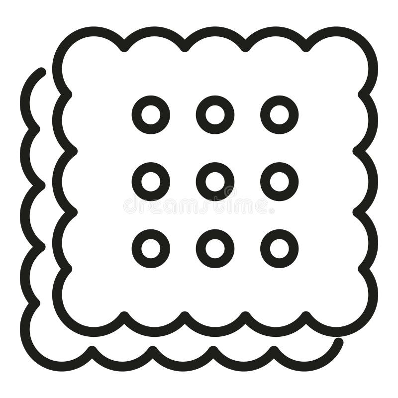 Snack Food Icon Outline Vector. School Food Stock Vector - Illustration ...