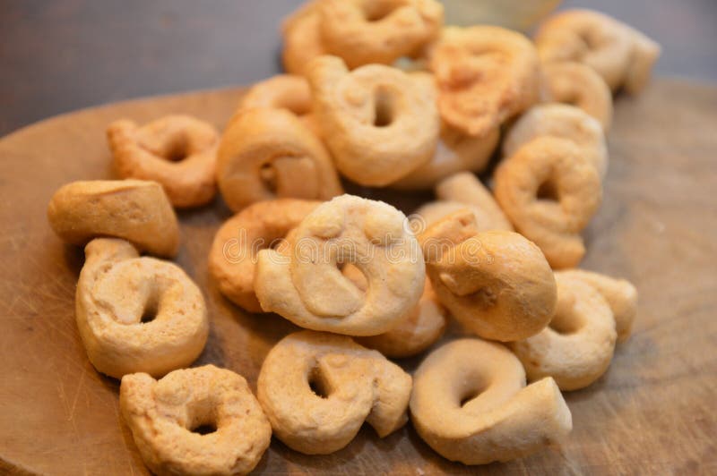 Italian Tarallucci Snack with Oil Stock Image - Image of rustic, snack ...
